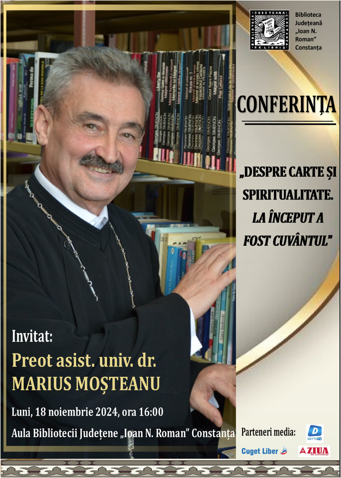 „Despre carte și spiritualitate. La început a fost cuvântul” cu ...