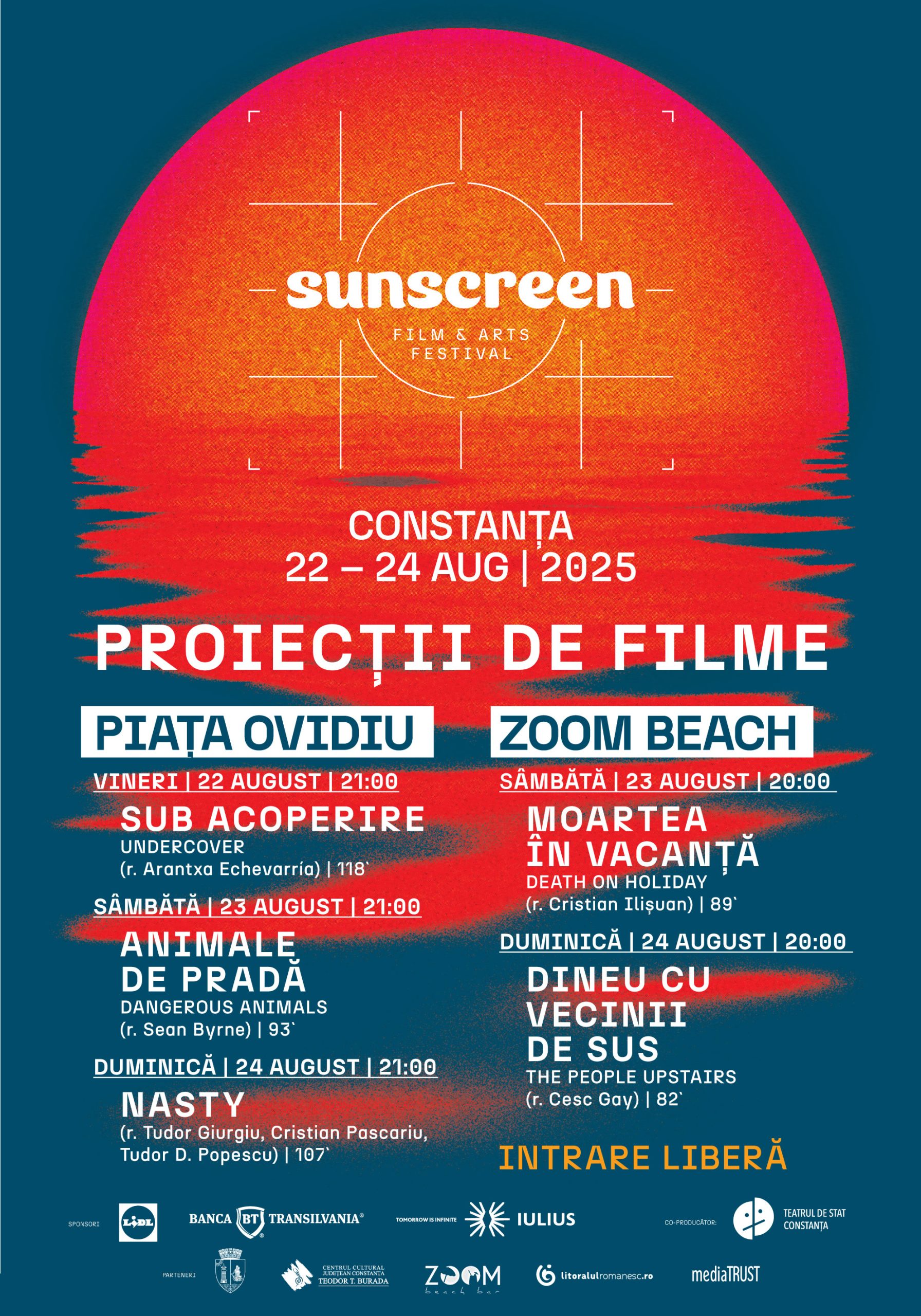 Sunscreen Film & Arts Festival 2025 – filme noi, proiecții în aer liber ...