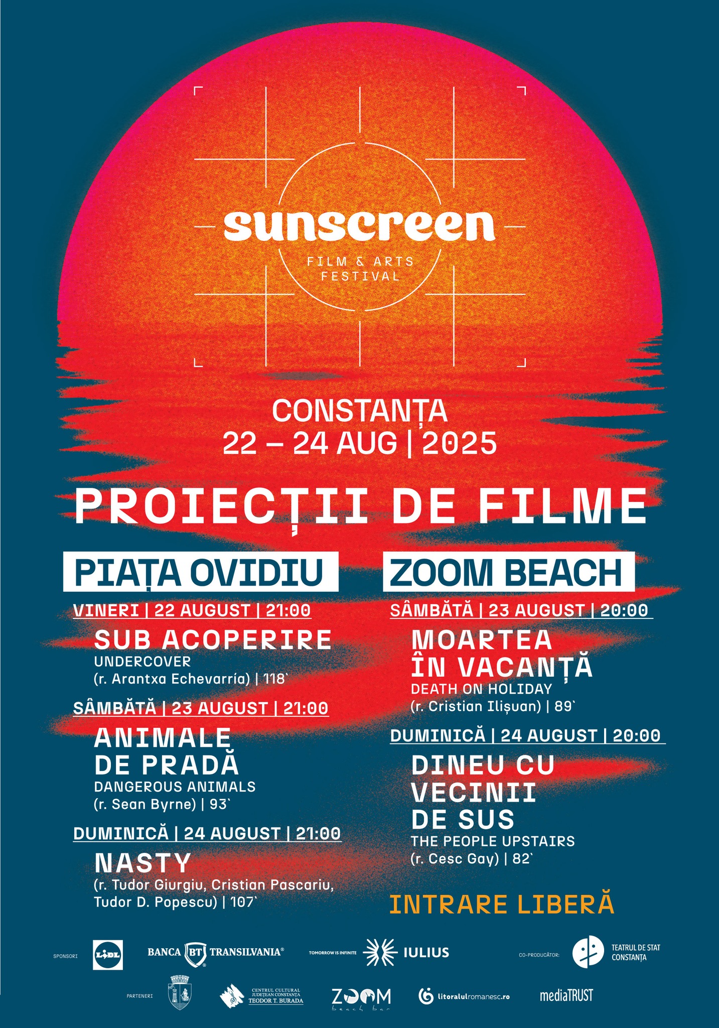 Sunscreen Film & Arts Festival 2025 – filme noi, proiecții în aer liber ...