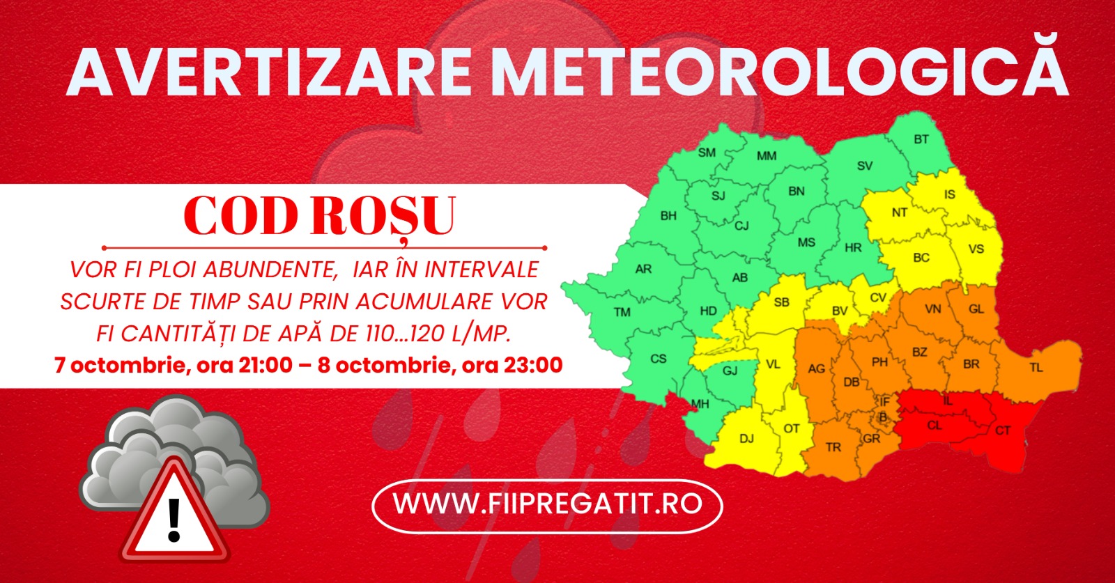 ISU Constanța anunță măsuri speciale pentru codul roșu de ploi ...